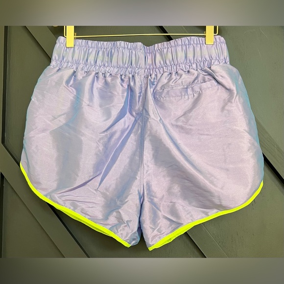 Carbon38 | Shorts | Carbon38 Iridescent Nylon Run Short In Lavender And ...